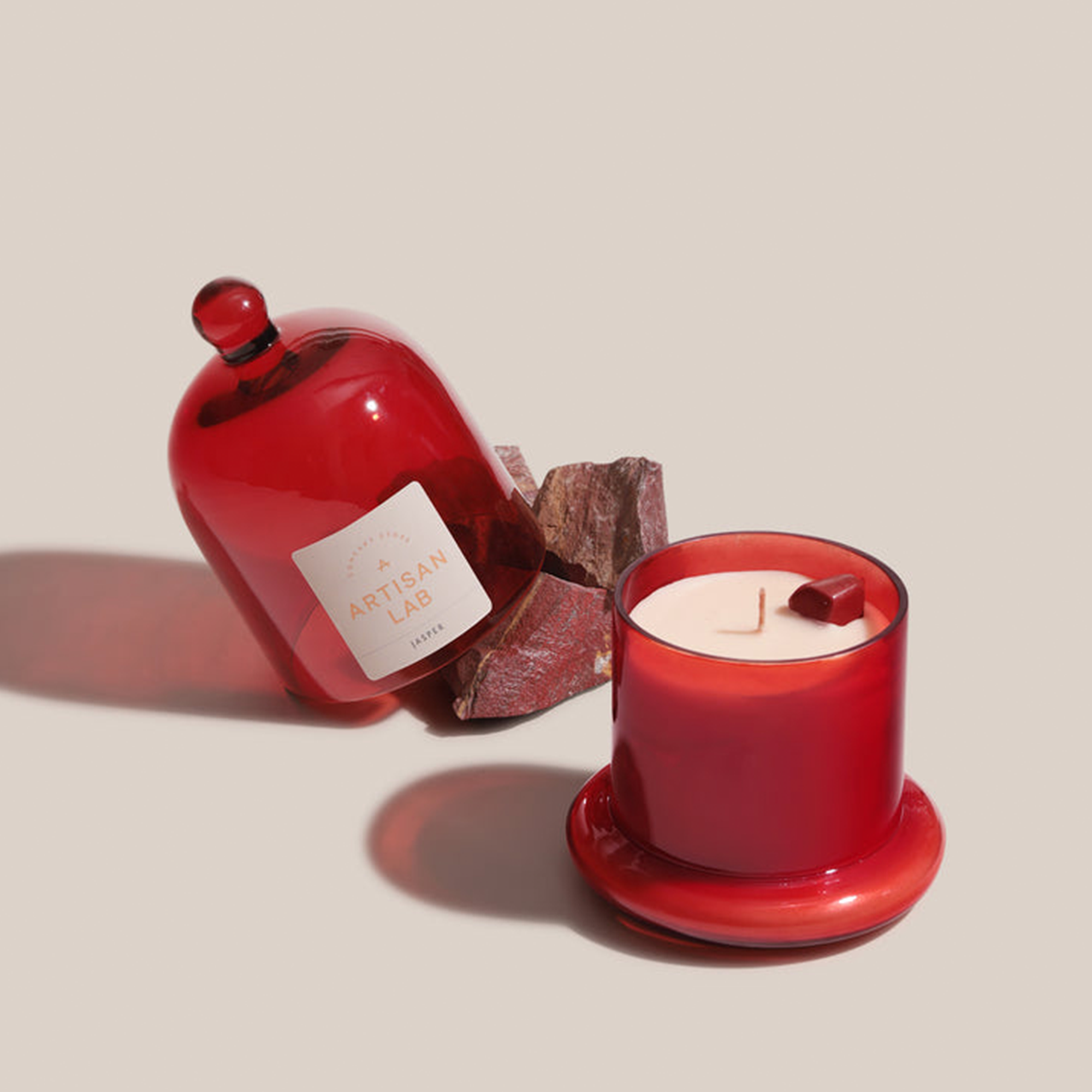 Buy Glass Candle online - Red Color | 10% OFF | Artisan Lab – Artisanlab